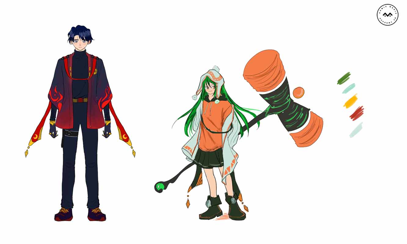 Đồ án cuối khóa Character Design K11 - Comic Media Academy